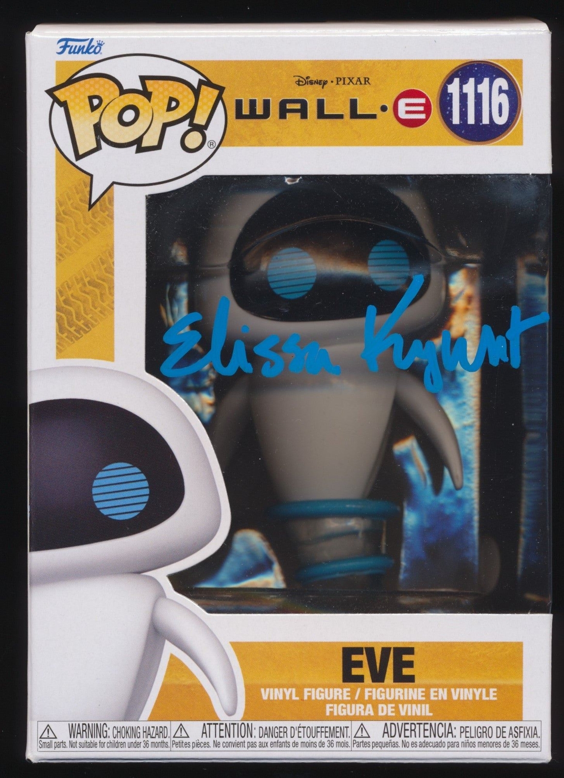ELISSA KNIGHT SIGNED WALL-E EVE FUNKO POP JSA | eBay