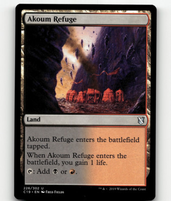 MTG - Akoum Refuge - Commander 2019 | eBay