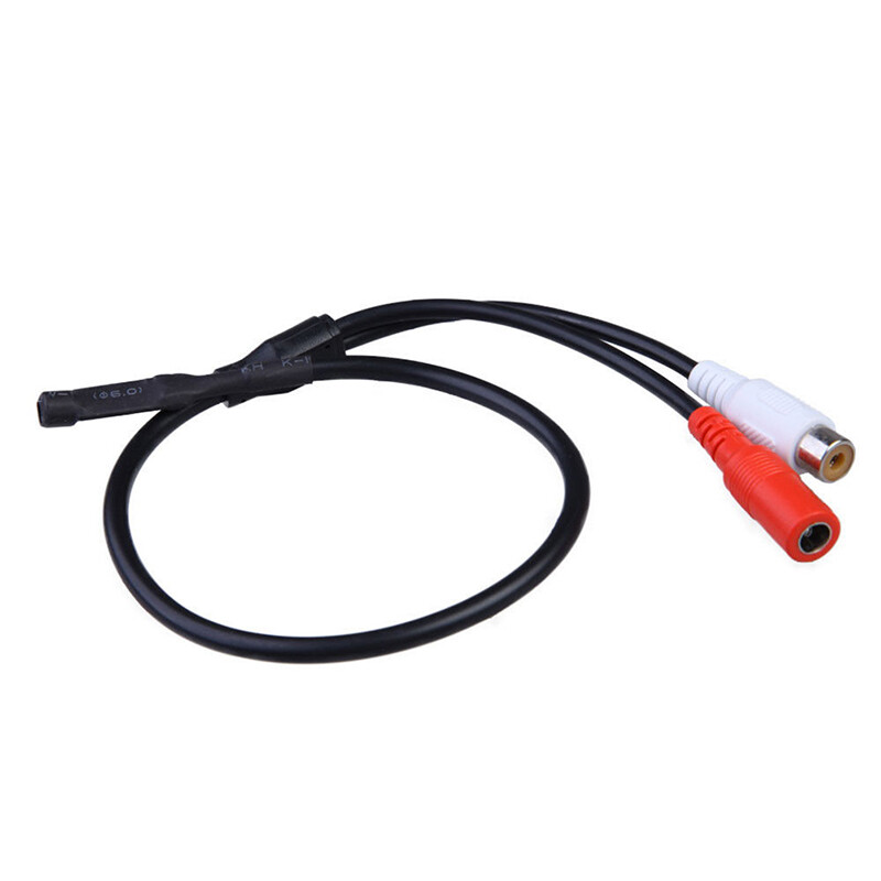 Mic Audio Mini Hidden Microphone Wire for CCTV Security Surveillance ...