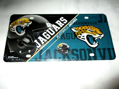 JACKSONVILLE JAGUARS METAL LICENSE PLATE NFL #05 - NEW | eBay