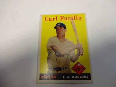 1958 Topps Baseball Carl Furillo Los Angeles Dodgers Card #417 | eBay