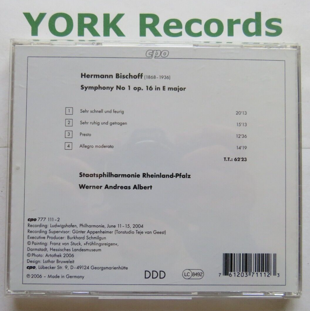 Hermann Bischoff - : Symphony No. 1 (2006) for sale online | eBay