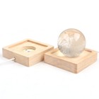 Wood Light Base Rechargeable Wooden LED Light Display Stand Lamp Holder ...