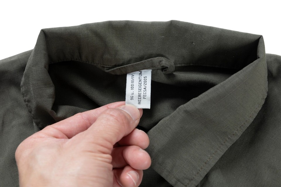 New Austrian army ripstop combat jacket coat military fieldshirt olive ...