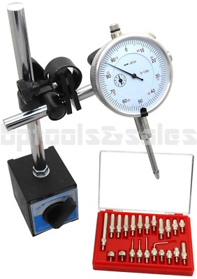 Magnetic Base with Dial Indicator & Point Precision Inspection Set ...