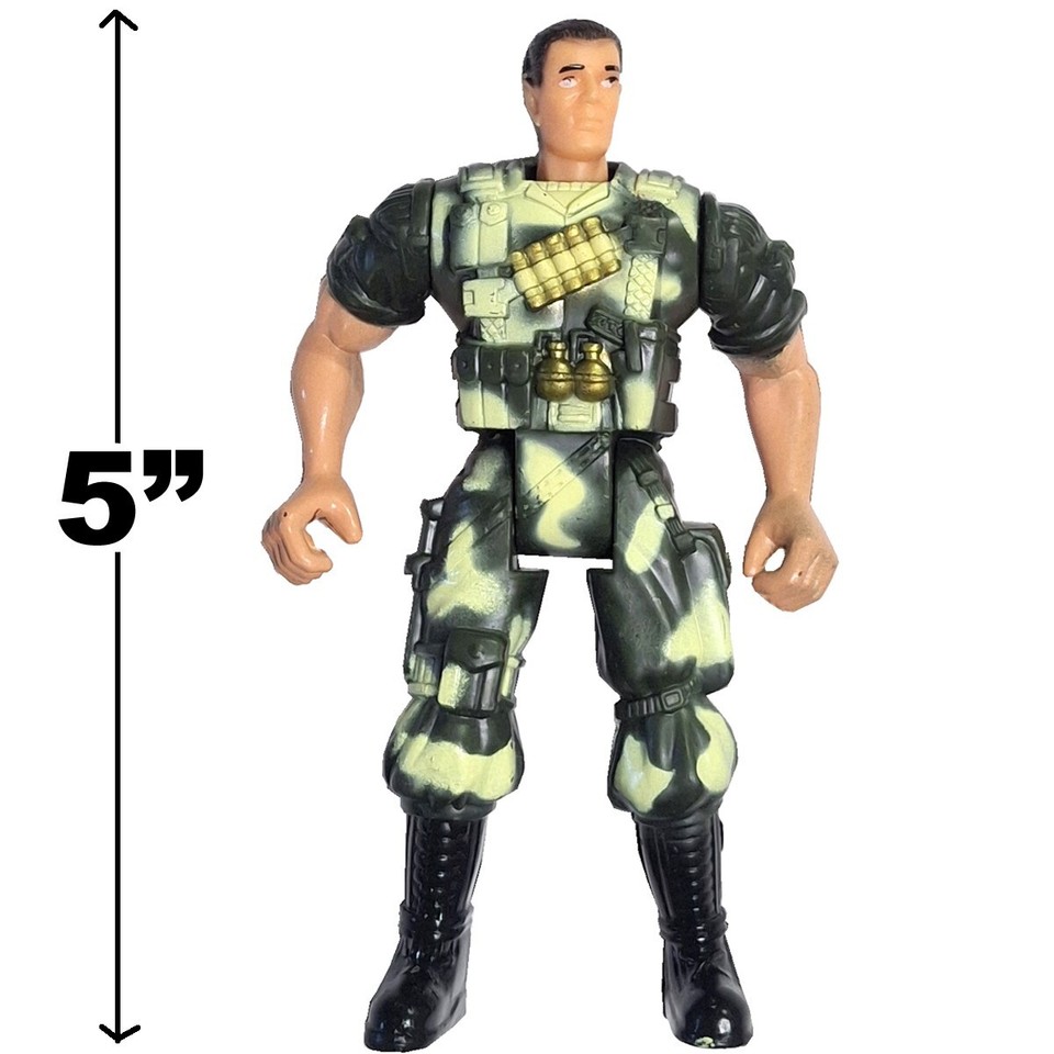 4 US Army Men and SWAT Team Toy Soldiers Action Figures, Weapons ...