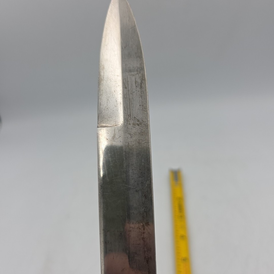 Vintage Korium PIC Japan Ornate Wooden Handle Fixed Blade Knife 11" | eBay