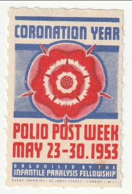 Great Britain - Polio Post Week label 1953(M) | eBay