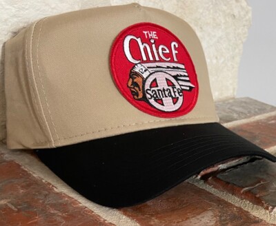Cap / Hat -(Khaki & Black) Santa Fe (ATSF)- The Chief (red logo) #22323 ...