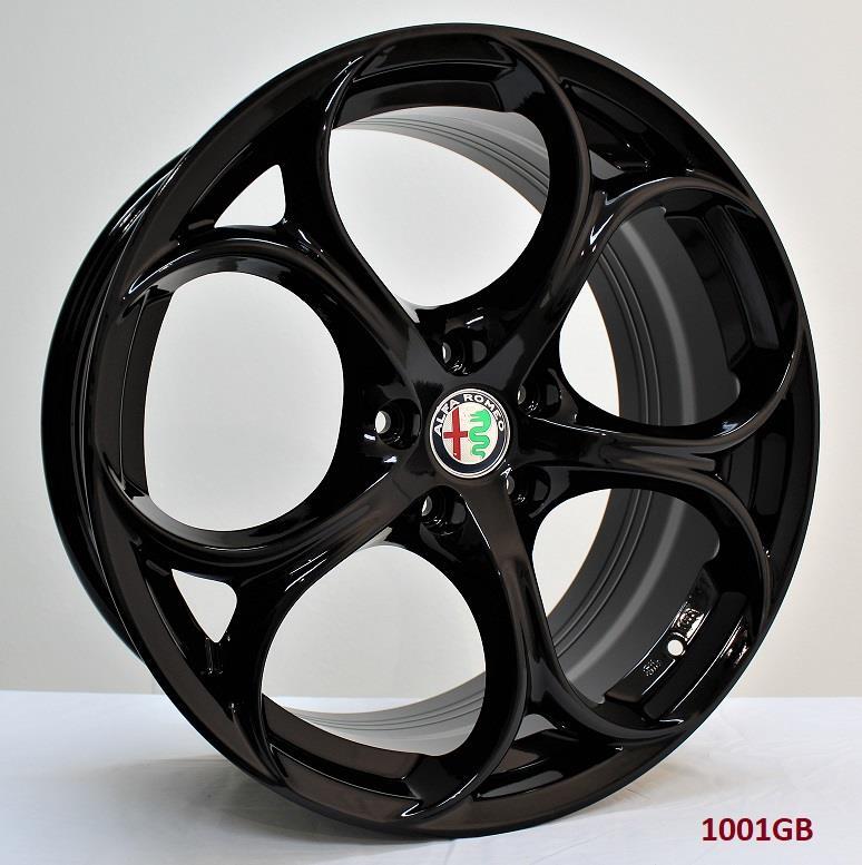 2017 & Up ALFA ROMEO GIULIA 19'' 5x110 5 Spoke Wheels | Black ...