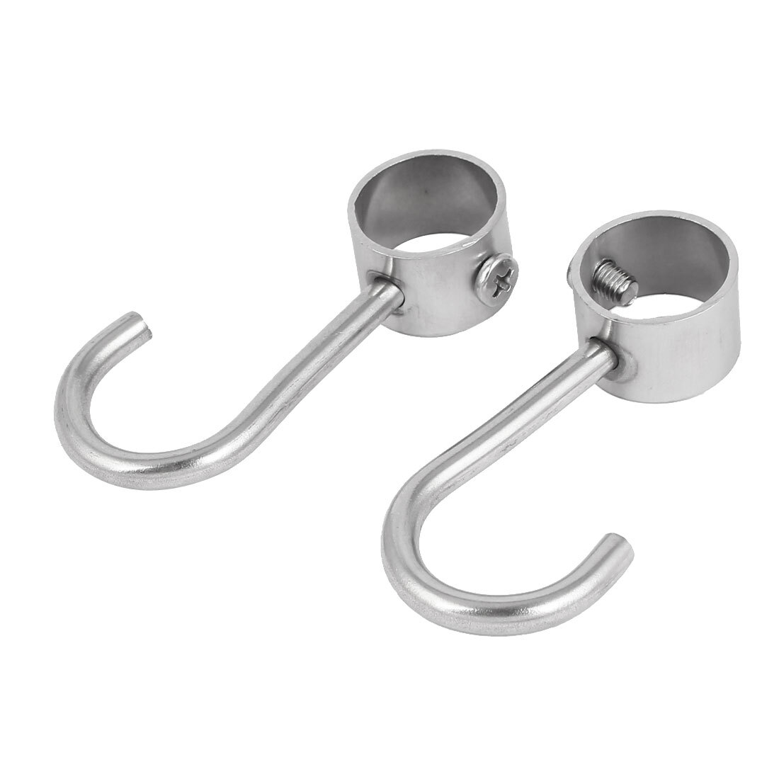 Wardrobe Bathroom Stainless Steel Hanging Tube Hook Hanger 22mm Dia ...