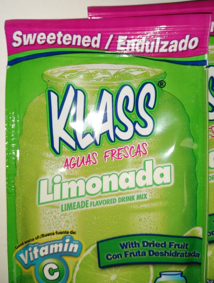 Klass Limonada/Limeade Sweetened Aguas Frescas Drink Mix Lot of 6 ...