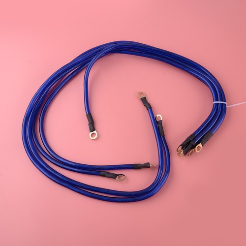 Vehicle Grounding Cable Kit 5-Point Car Earth Cable System Ground Wire ...