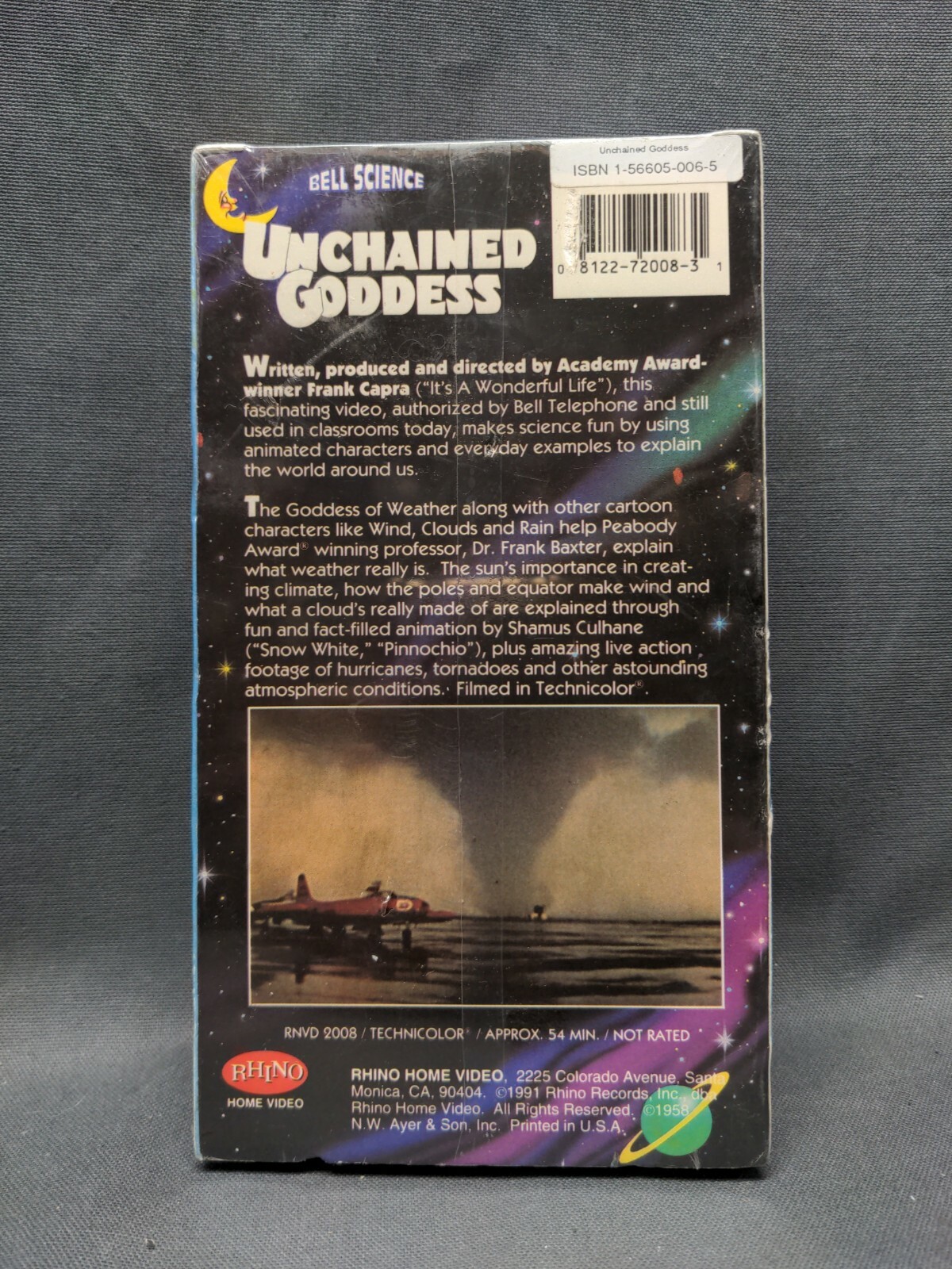 Bell Science Unchained Goddess VHS 1991 Frank Capra Rhino Home Video ...