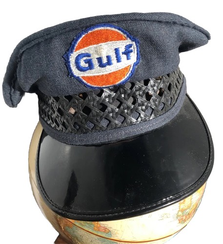 Vintage Collectible GULF Oil Service Gas Oil Station Uniform Hat Cap ...