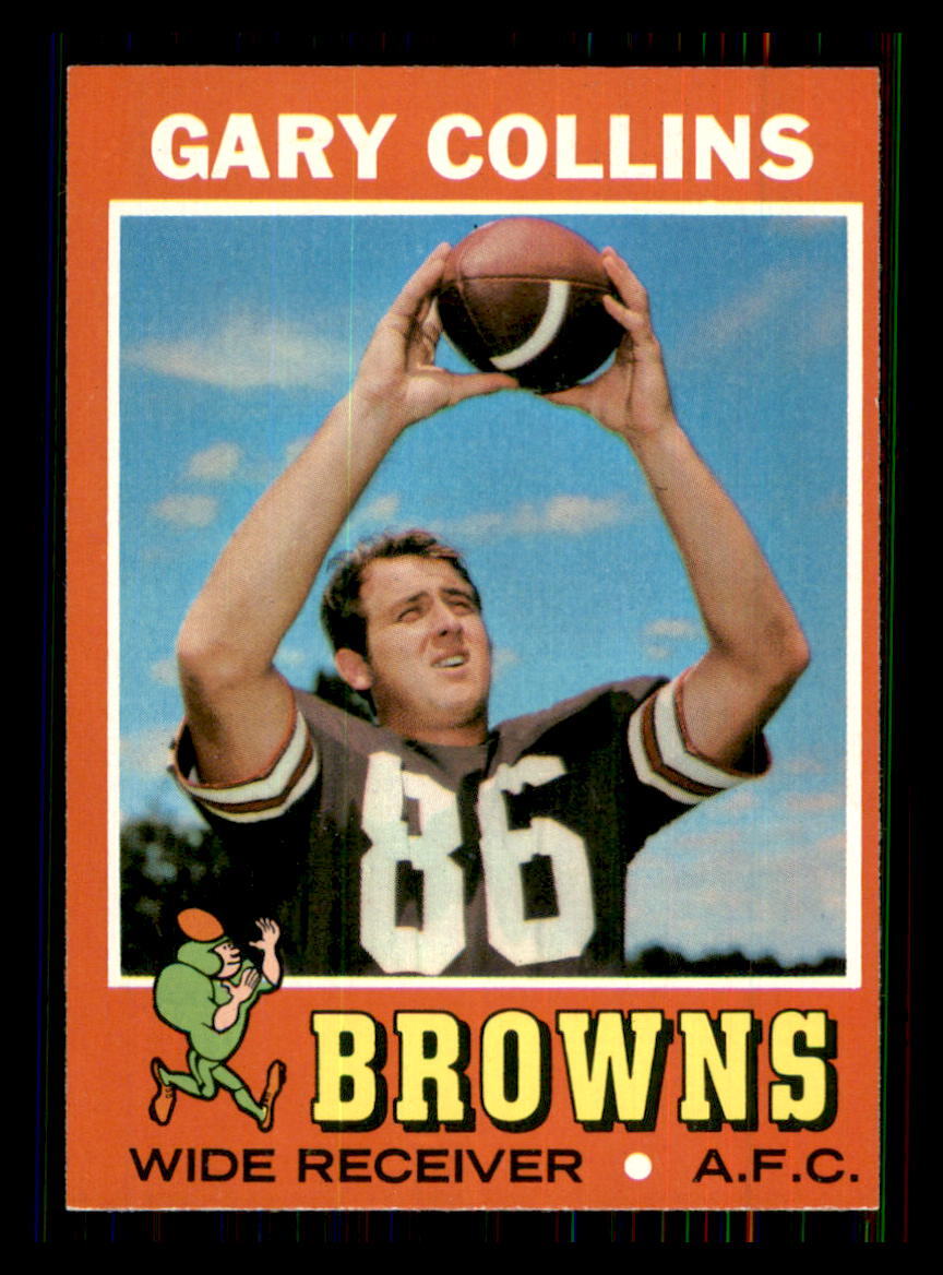 1971 Football Topps Gary Collins Cleveland Browns #75 2 | eBay