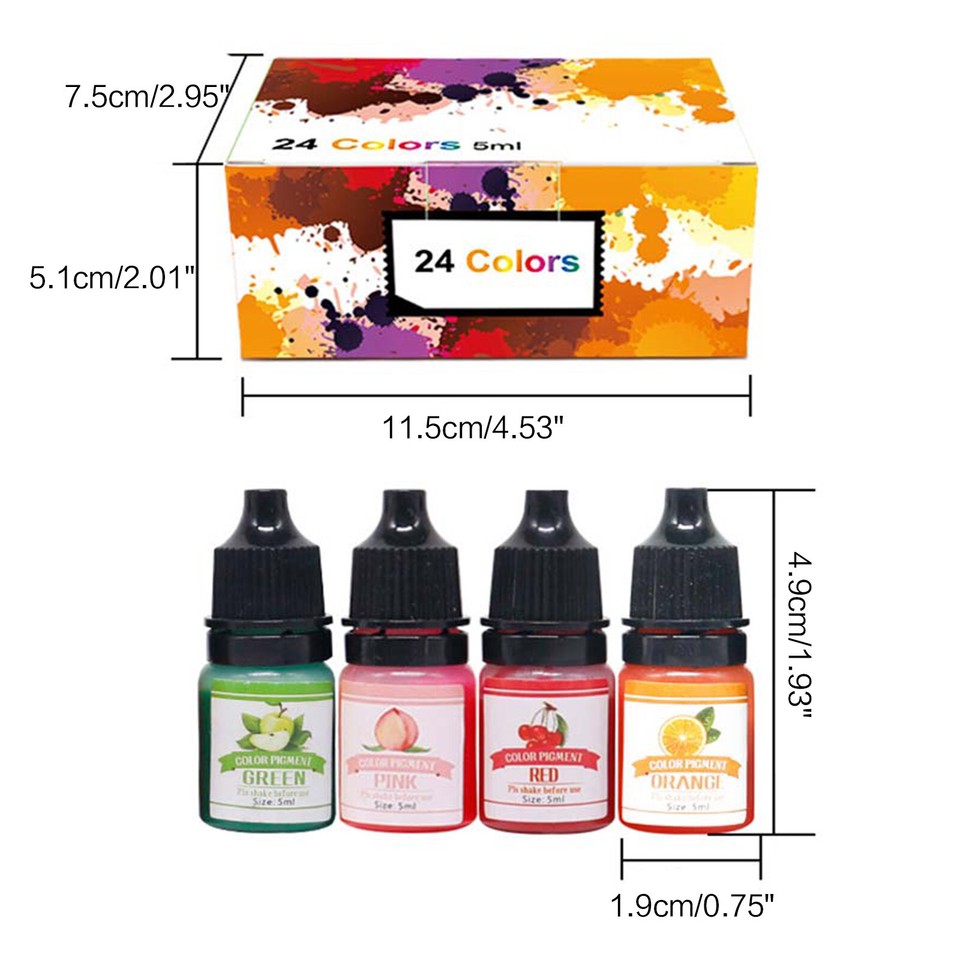 Liquid Epoxy Resin Pigment Translucent Resin Colorant Concentrated 24 ...