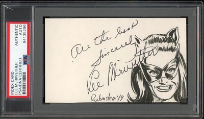 Lee Meriwether 1966 Batman Auto Rubinstein Art Sketch Custom PSA DNA | eBay