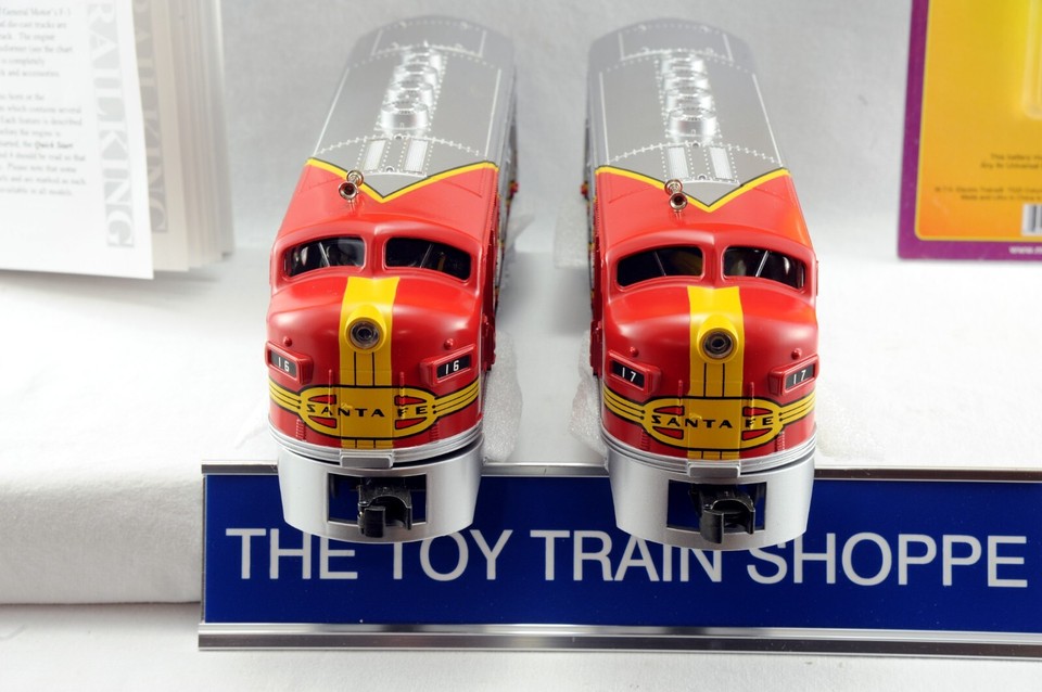 MTH RAIL KING 30-2131-1 SF SANTA FE EMD F3 DIESEL AA SET W PROTOSOUND ...