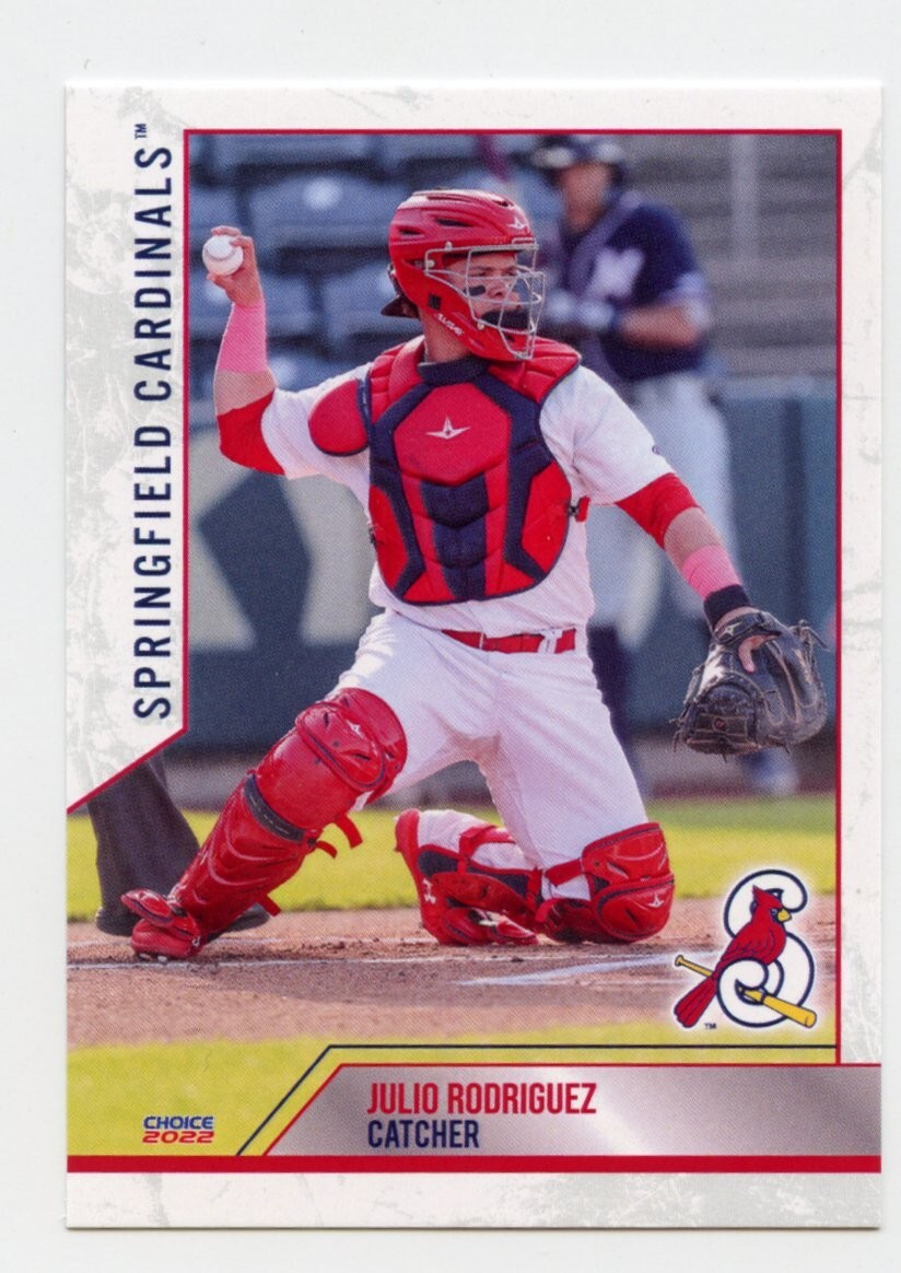 2022 Choice Springfield Cardinals Julio Rodriguez RC Rookie Card St ...