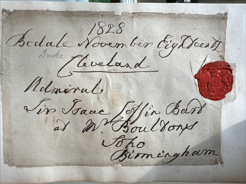 Admiral Isaac Coffin Signed Envelope 1828 Autograph Revolutionary War ...