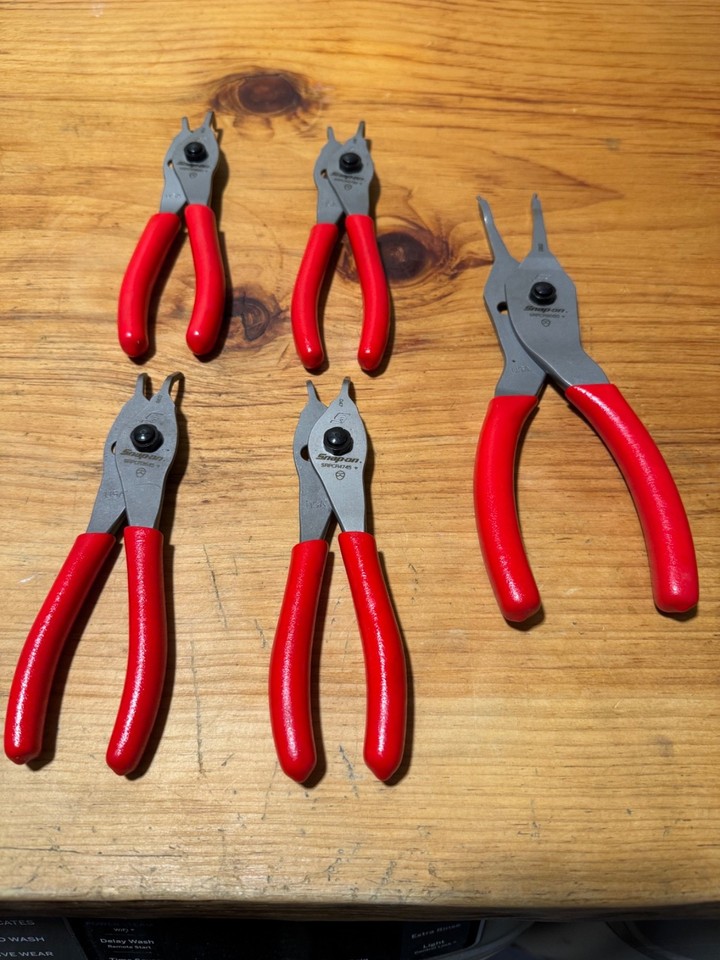 SNAP-ON TOOLS Snap Ring Pliers Set SRPCR105AD (NEW-OPEN PACKAGE-DAMAGED ...
