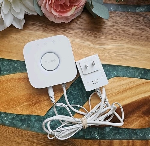 Philips Hue Bridge 2.1 Lighting Control Hub, Power Supply Plug ...