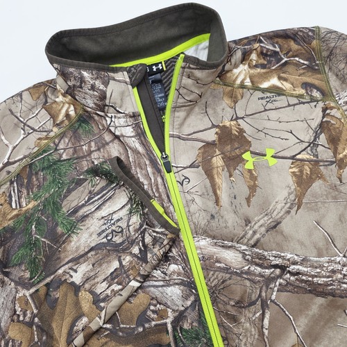 Under Armour Jacket Men 2XL RealTree Camo ColdGear Scent Control ...