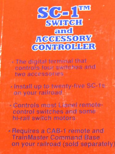 Lionel Trainmaster Command SC-1 Switch & Accessory Controller 6-12914 ...