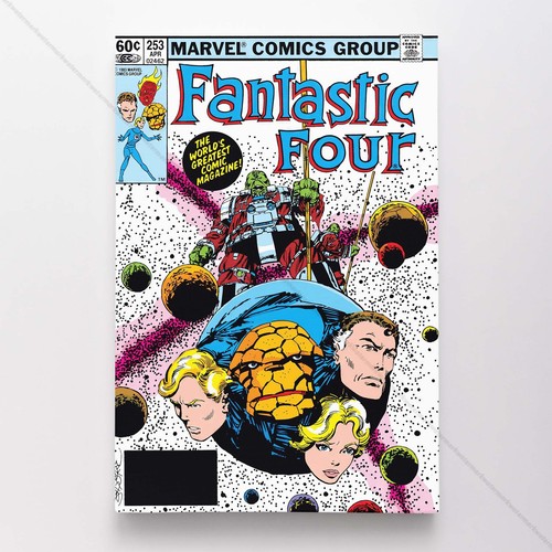 Fantastic Four #253 Poster Canvas F4 Marvel Comic Book Art Print | eBay ...