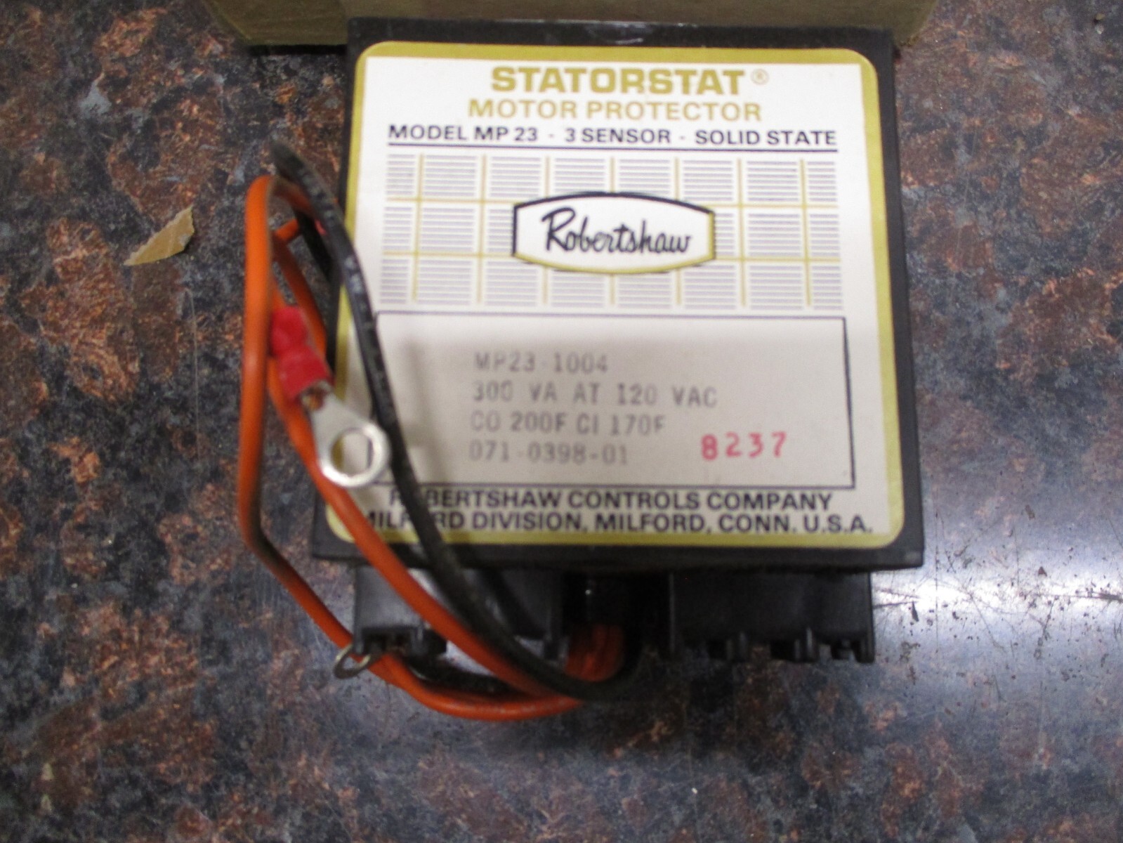 Robertshaw Sensor Solid State Motor Protector MP23-1004 NOS for sale ...