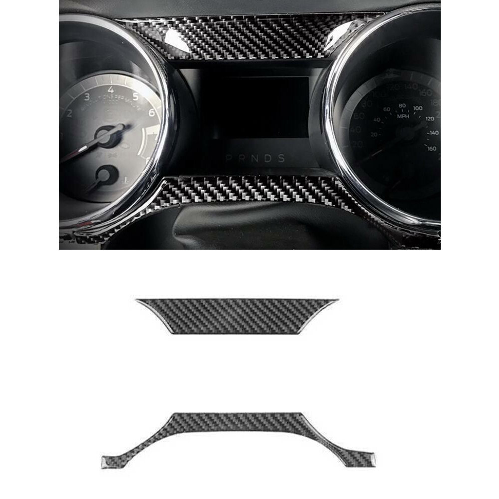 For Ford Mustang 2015-2021 Carbon Fiber Instrument Panel Frame Cover ...
