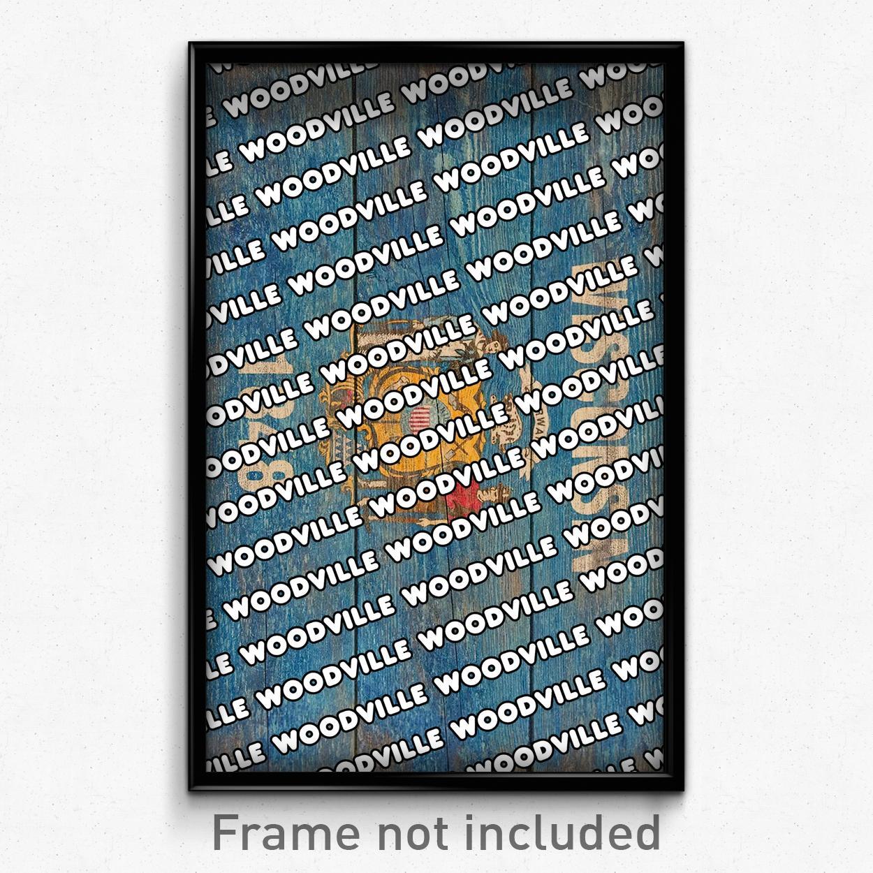 Woodville Wisconsin Poster (WI City Souvenir 11x17 Town Print) | eBay