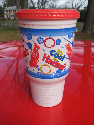 VINTAGE HARDEE'S Unusual Coke Collector's Plastic Cup: "IT'S COOL IT'S ...