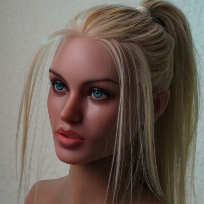 Realistic Sex Dol l Head Masturbator Mobile Jaw Real Oral Tongue ...