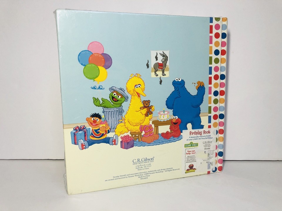 Sesame Street Birthday Book, Keepsake Memory First 5 Birthdays 2008 ...