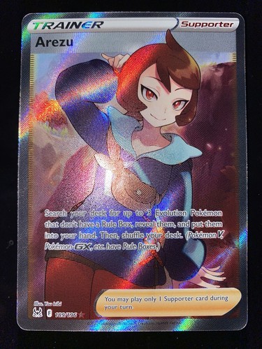 Arezu 189/196 Full Art Ultra Rare NM/Mint Condition Lost Origin Pokemon ...