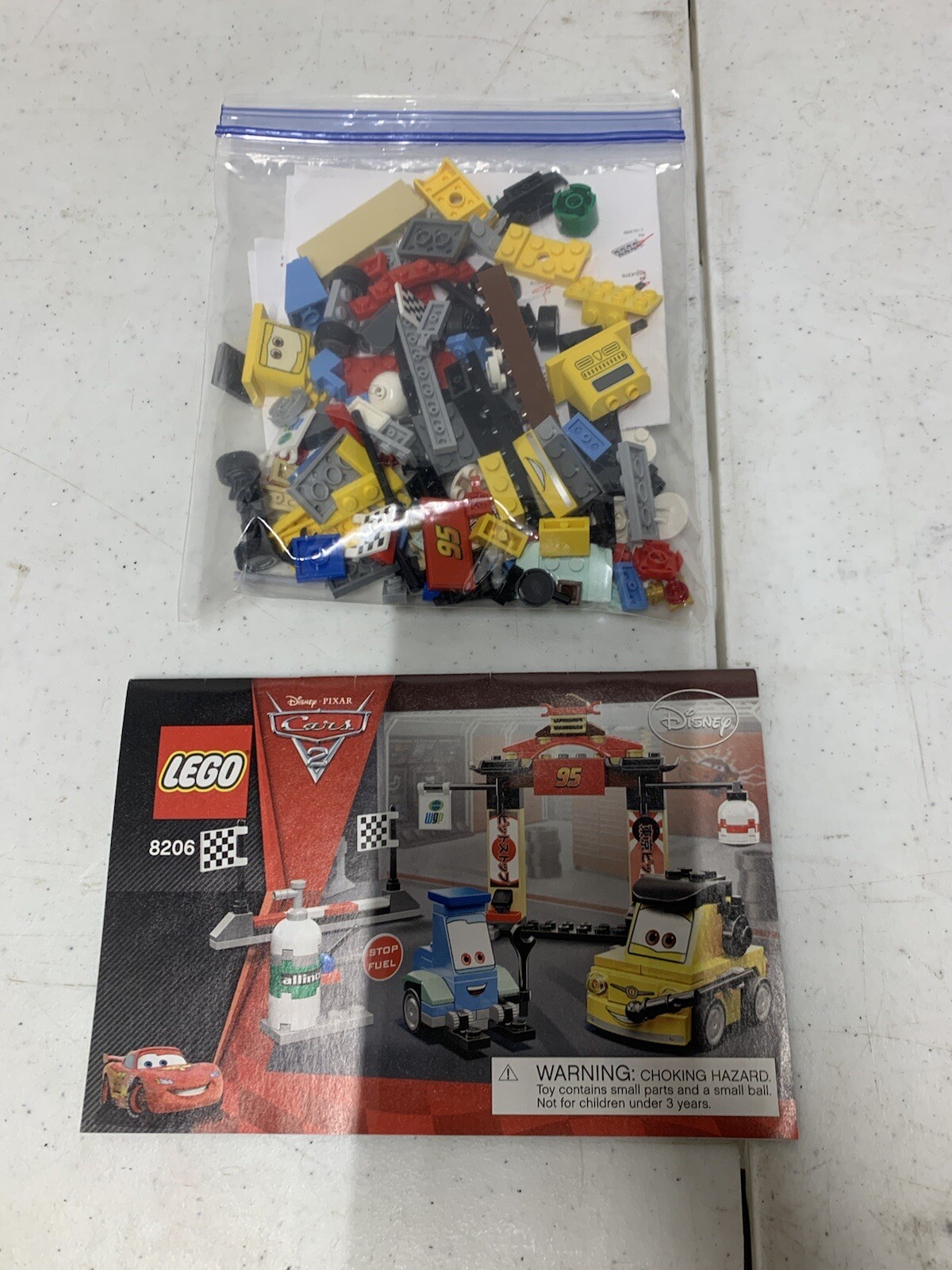 Lego 8206 Cars Tokyo Pit Stop - 100% Complete | eBay