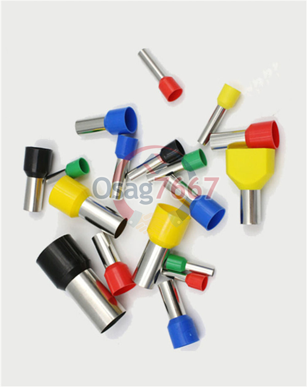 100pcs red Insulated Cord End Terminal Wire Ferrules E50-20 1 AWG 50mm² ...