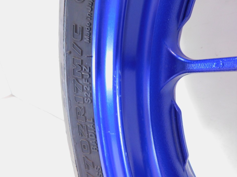 Yamaha MT09 MT-09 & YZFR7 YZF-R7 R7 Blue Front Wheel Rim & Tire 17" x 3 ...