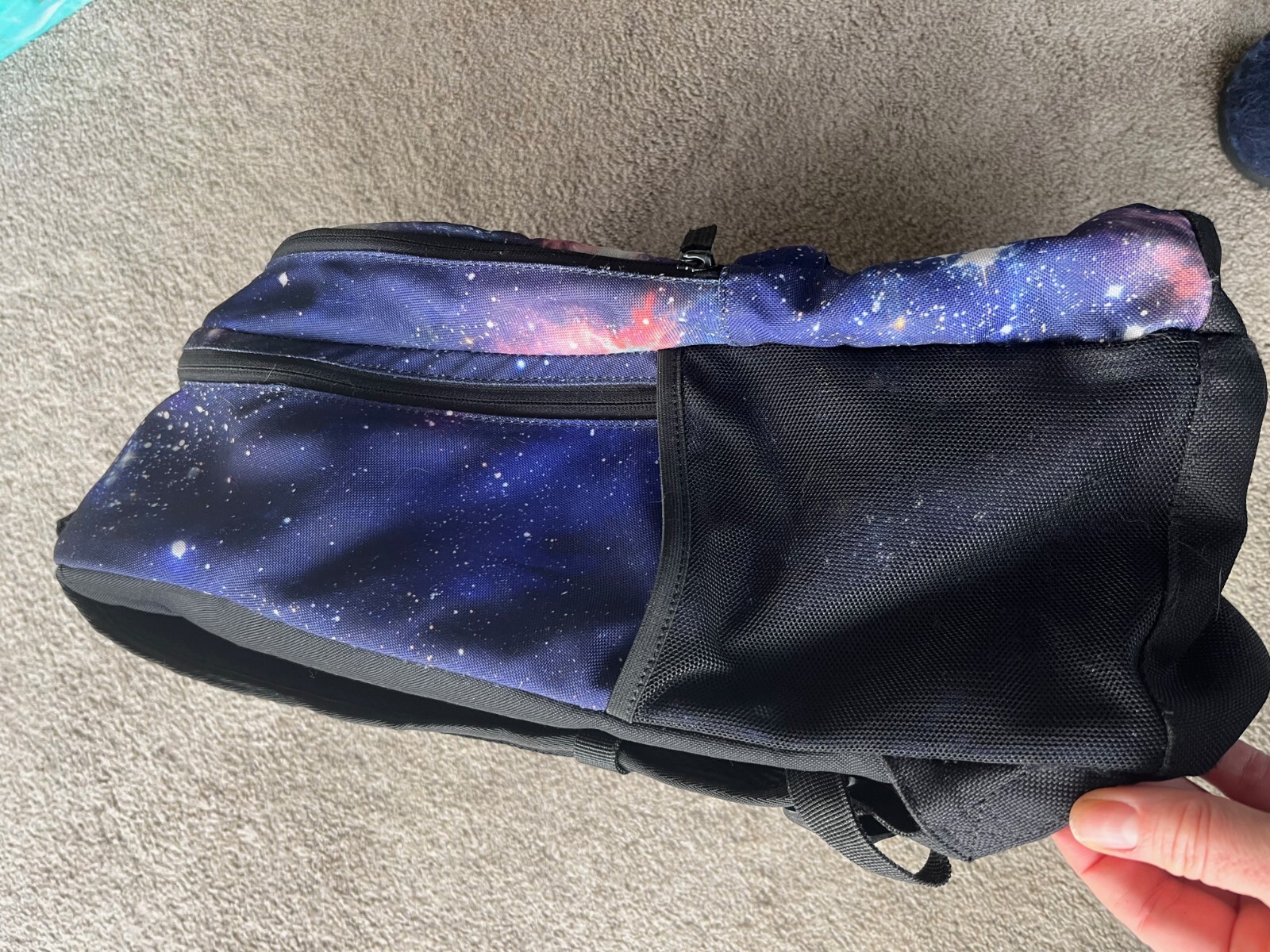 Lands End Kids Classmate Large Backpack, Vibrant (Blue/Purple Galaxy ...