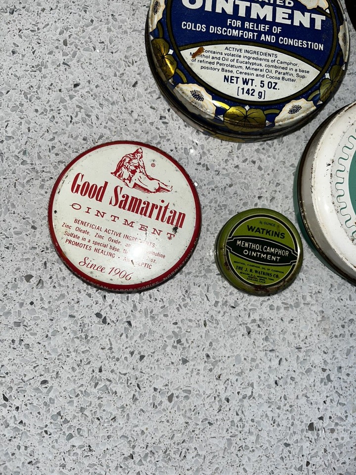 Vtg Watkins Salve Oz Can Healing Ointment Good Samaritan Rawleigh Lot ...