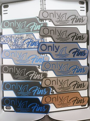 Only Fins Decals for your boat! 13.375" x 4"! Adhesive Foam EVA ...