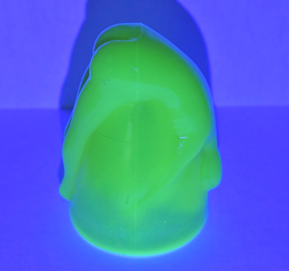 Vtg McKees Bottoms Up Shot Glass Uranium | eBay