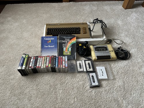 Commodore 64 with 24 Games Cassette Tape & Manuals Bundle PLZ Read ...