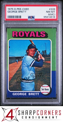 1975 O-PEE-CHEE #228 GEORGE BRETT RC ROYALS HOF PSA 8 (MC) | eBay