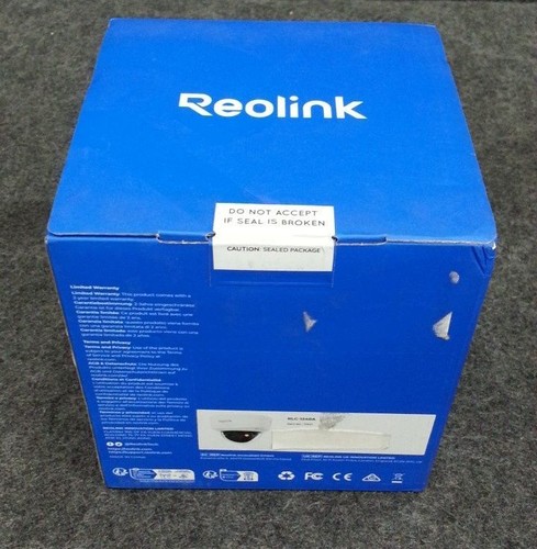 REOLINK RLC-1240A PoE Vandal-Proof Dome Camera 2.8mm 12MP White | eBay