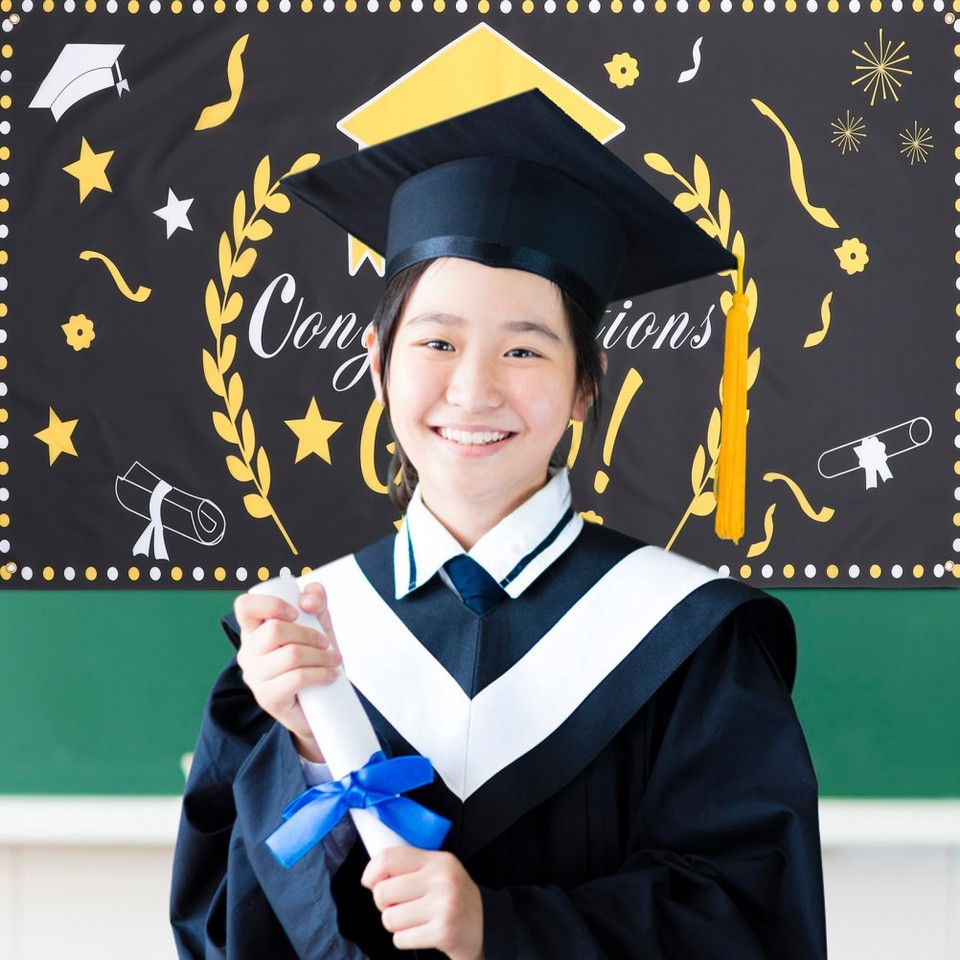 Background Backdrop Photo Banner Grad Decoration Graduation Decorations ...
