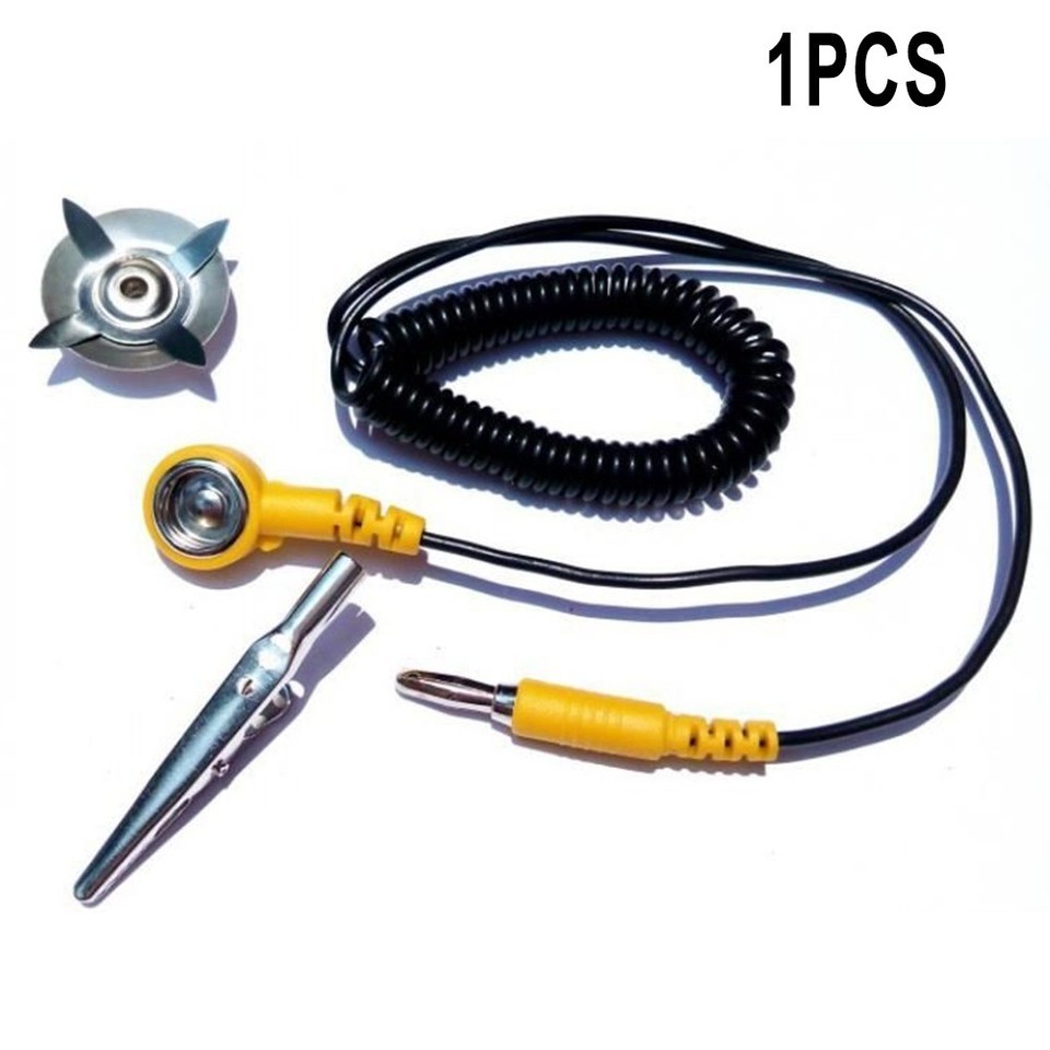 Anti-Static Grounding Wire ESD Ground Wire Wrist-Strap PVC-Rubber Wire ...