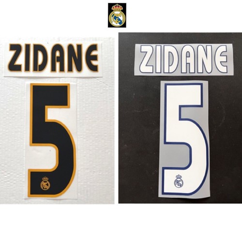 ZIDANE #5 football Madrid name print and number 2003/05 La Liga Choose ...